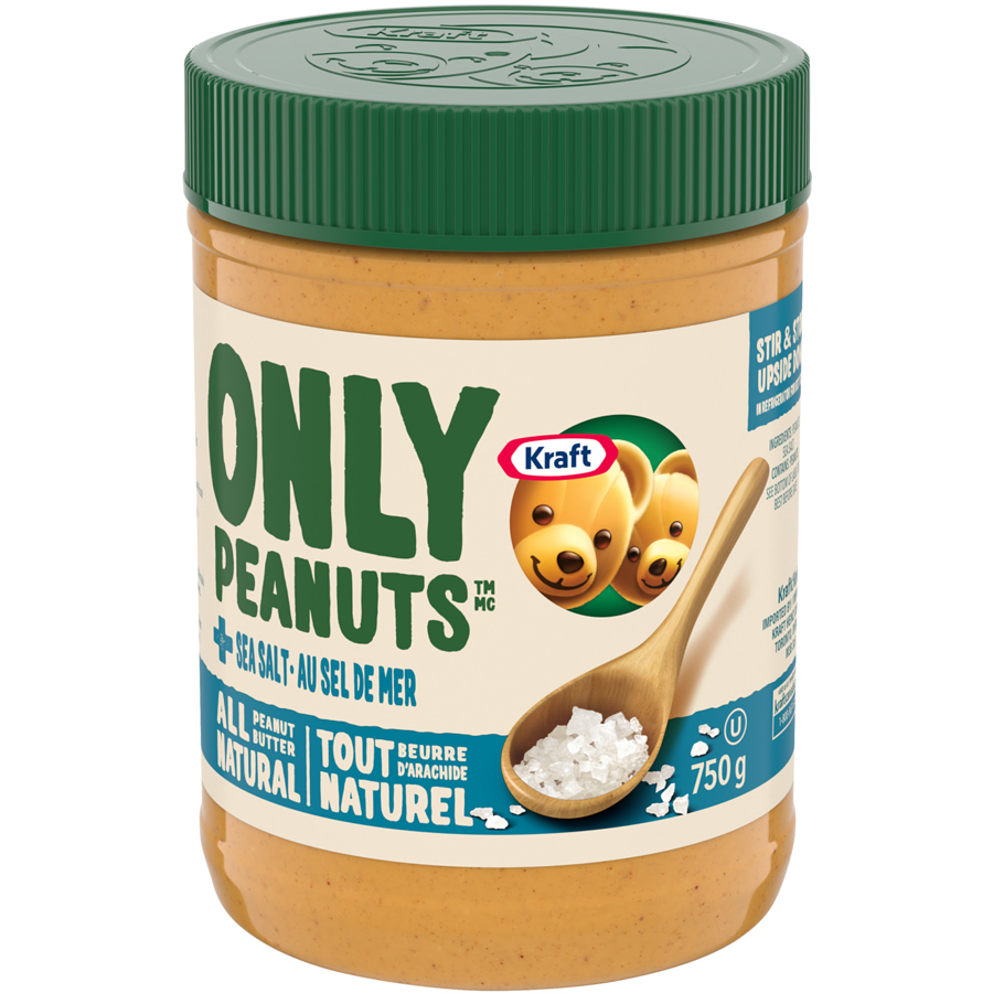 Kraft Peanut Butter Natural Sea Salt Smooth 750g – Pantry Canada