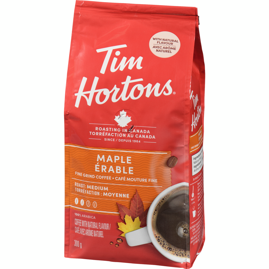 Tim Horton's Maple Ground Coffee 300g (10.5oz) Bag – Pantry Canada