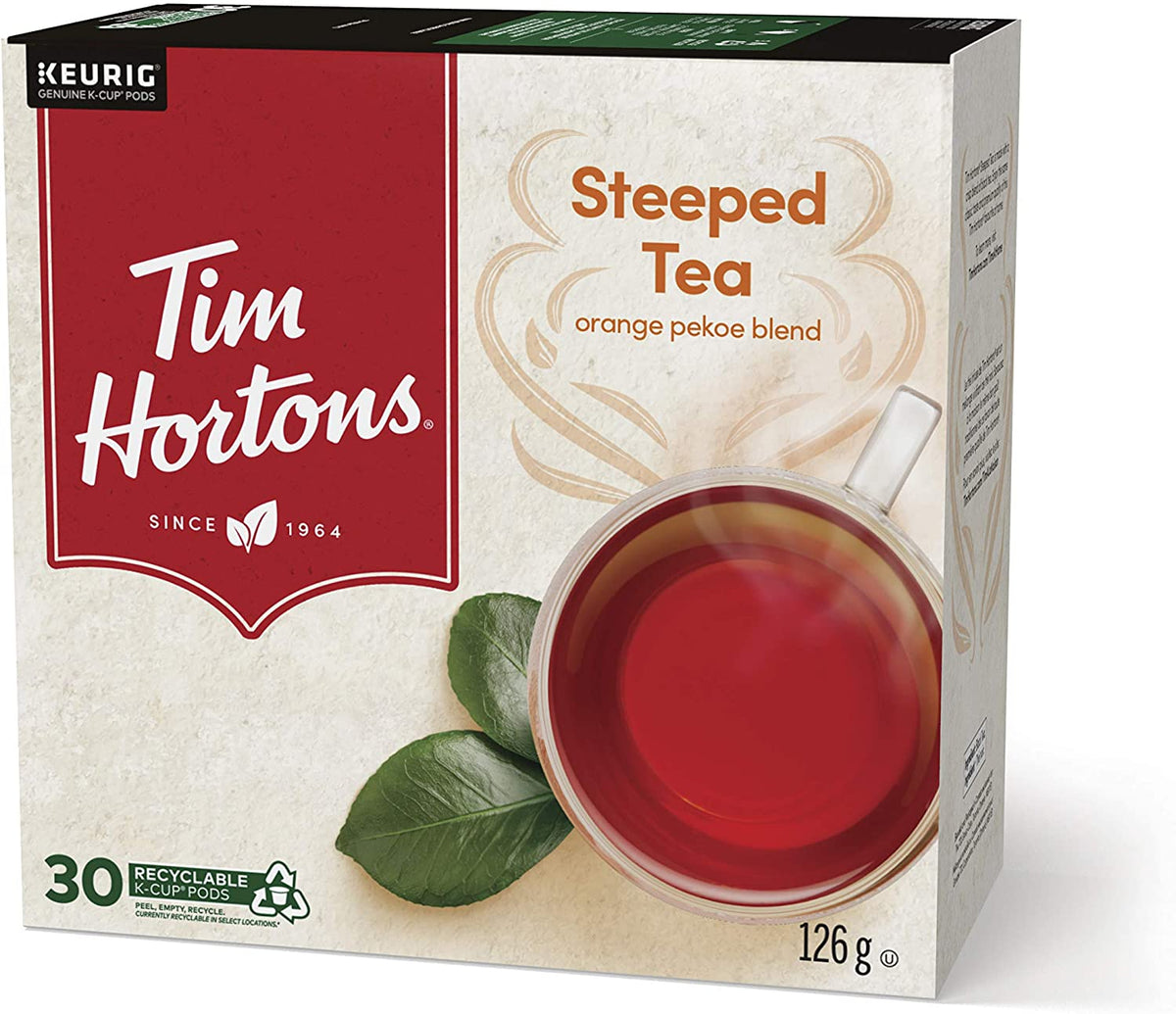 Tim Hortons Steeped Tea 30 Count Keurig K Cups – Pantry Canada